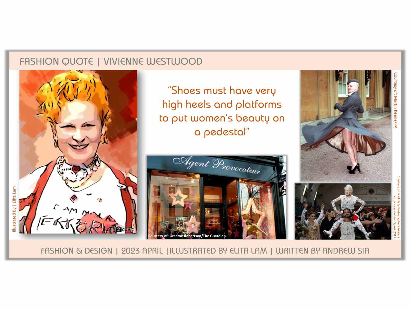 FASHION QUOTE VIVIENNE WESTWOOD | APRIL 2023 - International Apparel ...