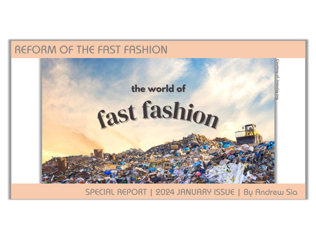 REFORM OF THE FAST FASHION | JANUARY 2024 - International Apparel Journal
