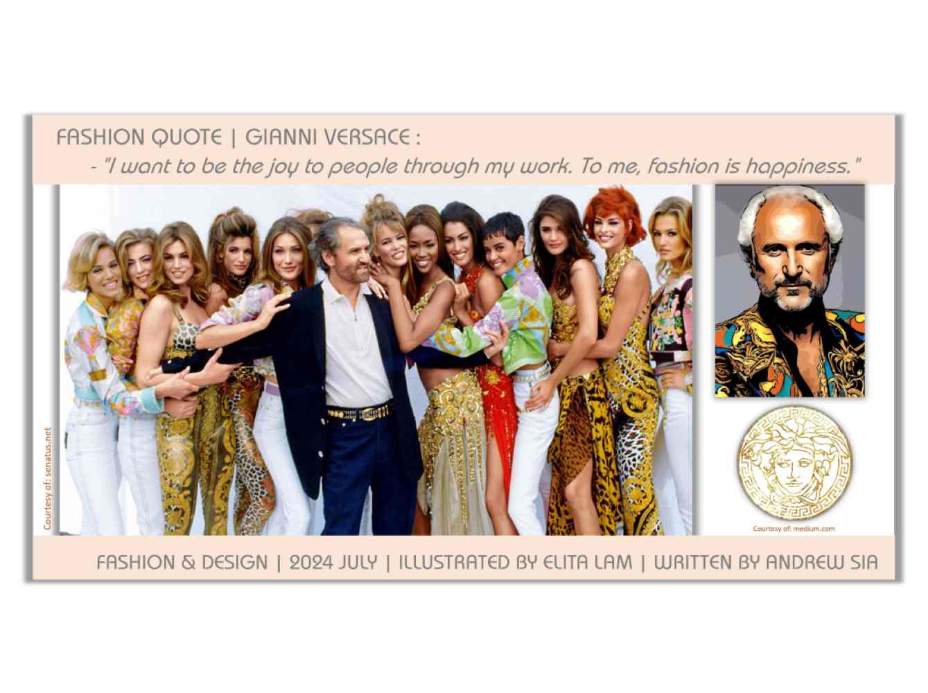 FASHION QUOTE - GIANNI VERSACE | JULY 2024 - International Apparel Journal